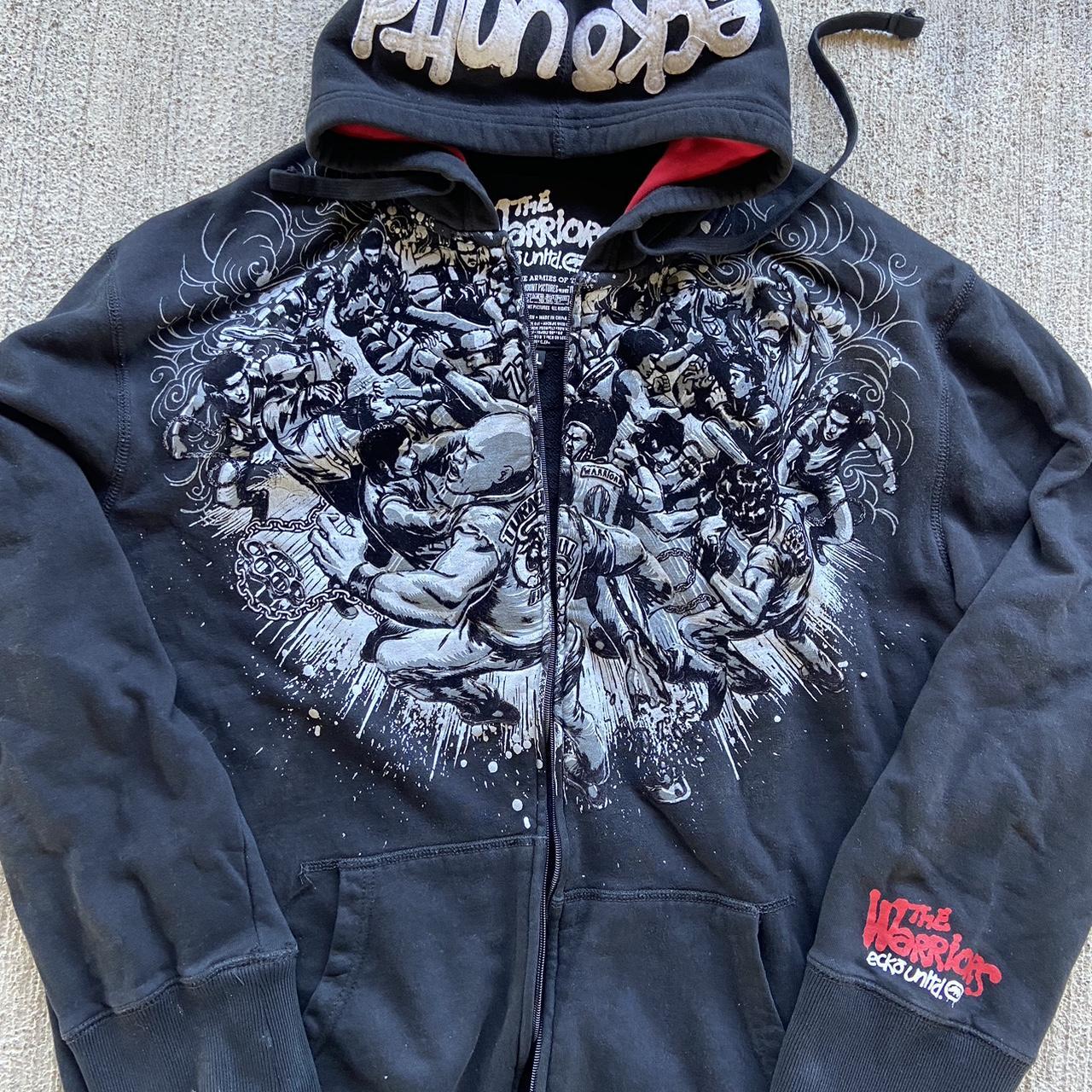 Crazy Early 2000’s ECKO UNLTD x The warriors zipup... - Depop