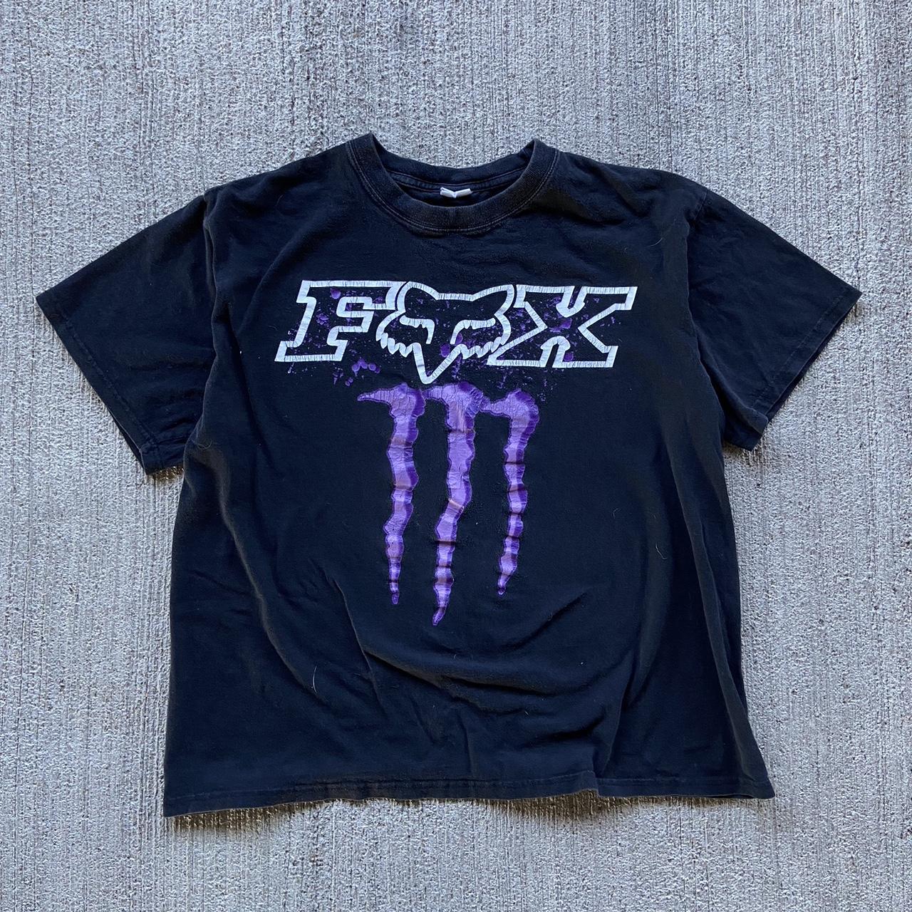 Early 2000’s Fox Racing/ Monster tee Men’s Large... - Depop