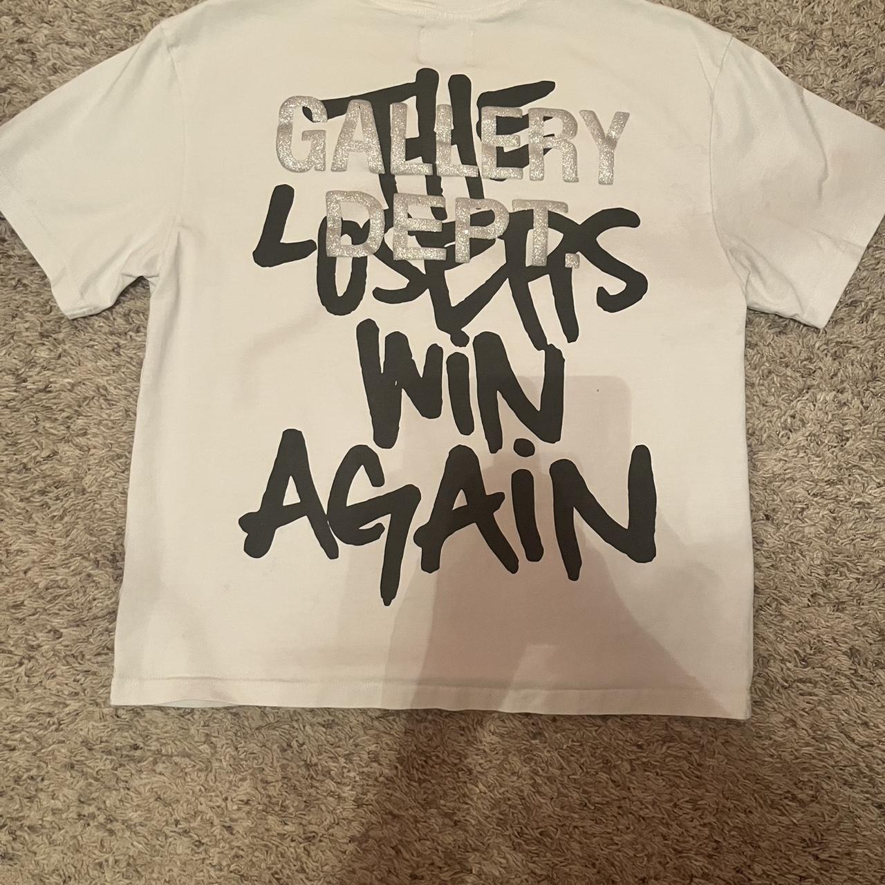 White and red Gallery Dept Tee Barely used Size s | Depop