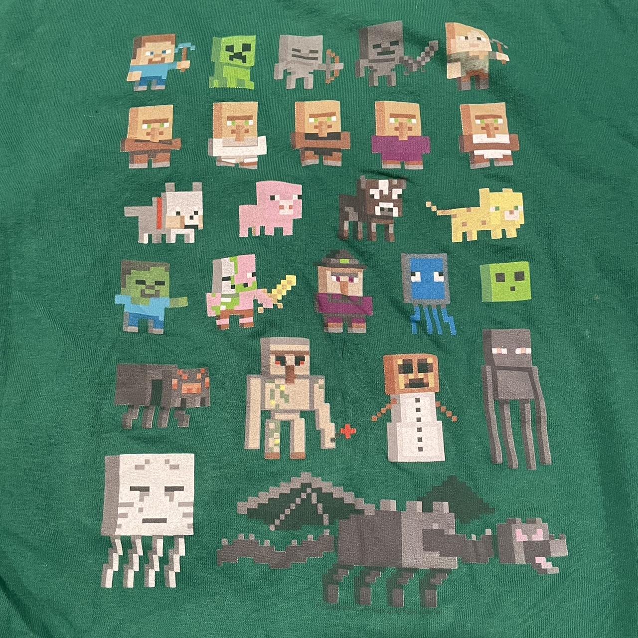 vintage minecraft mob collection graphic tee ⋆˙ ... - Depop