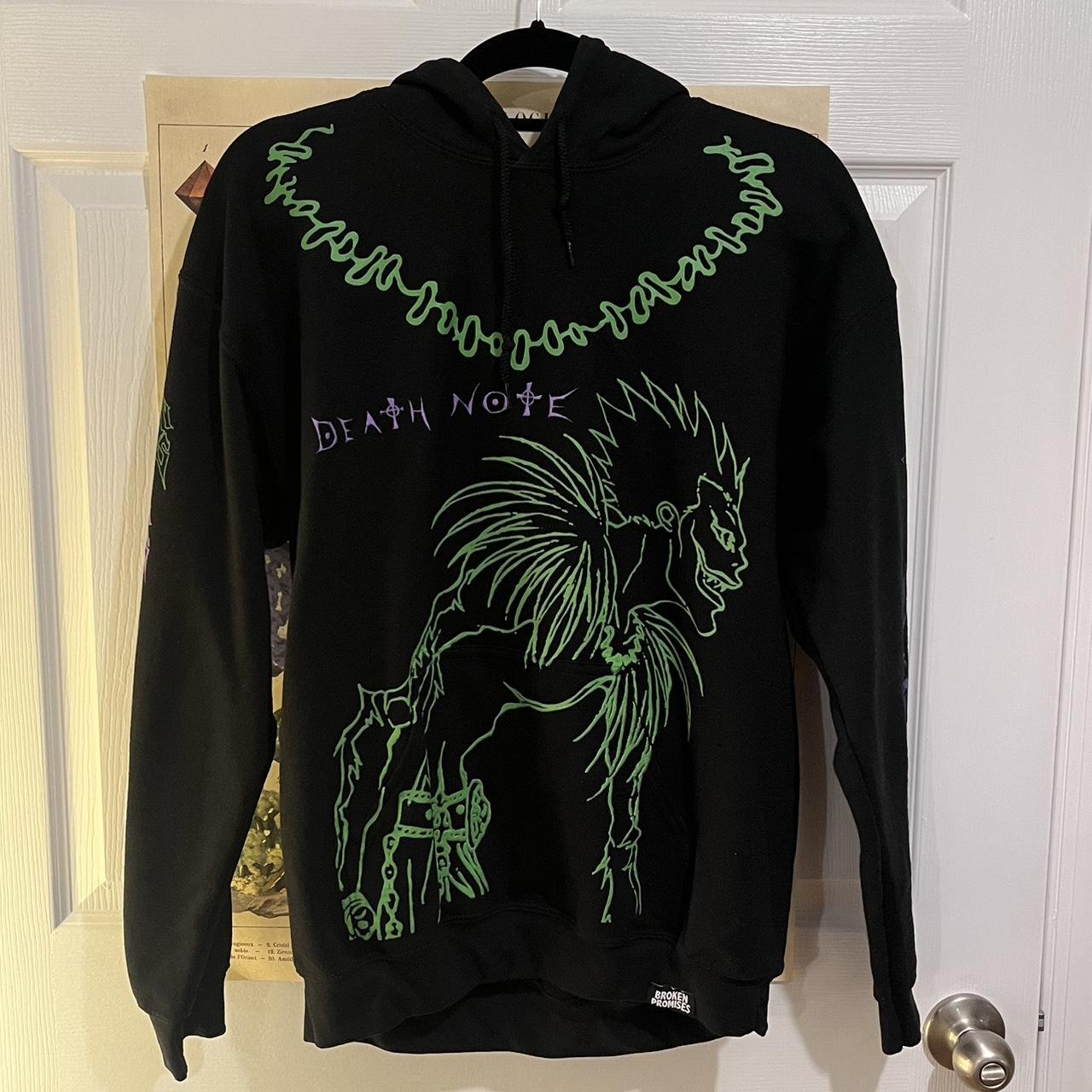 Broken Promises Death Note Black Hoodie like new,... - Depop