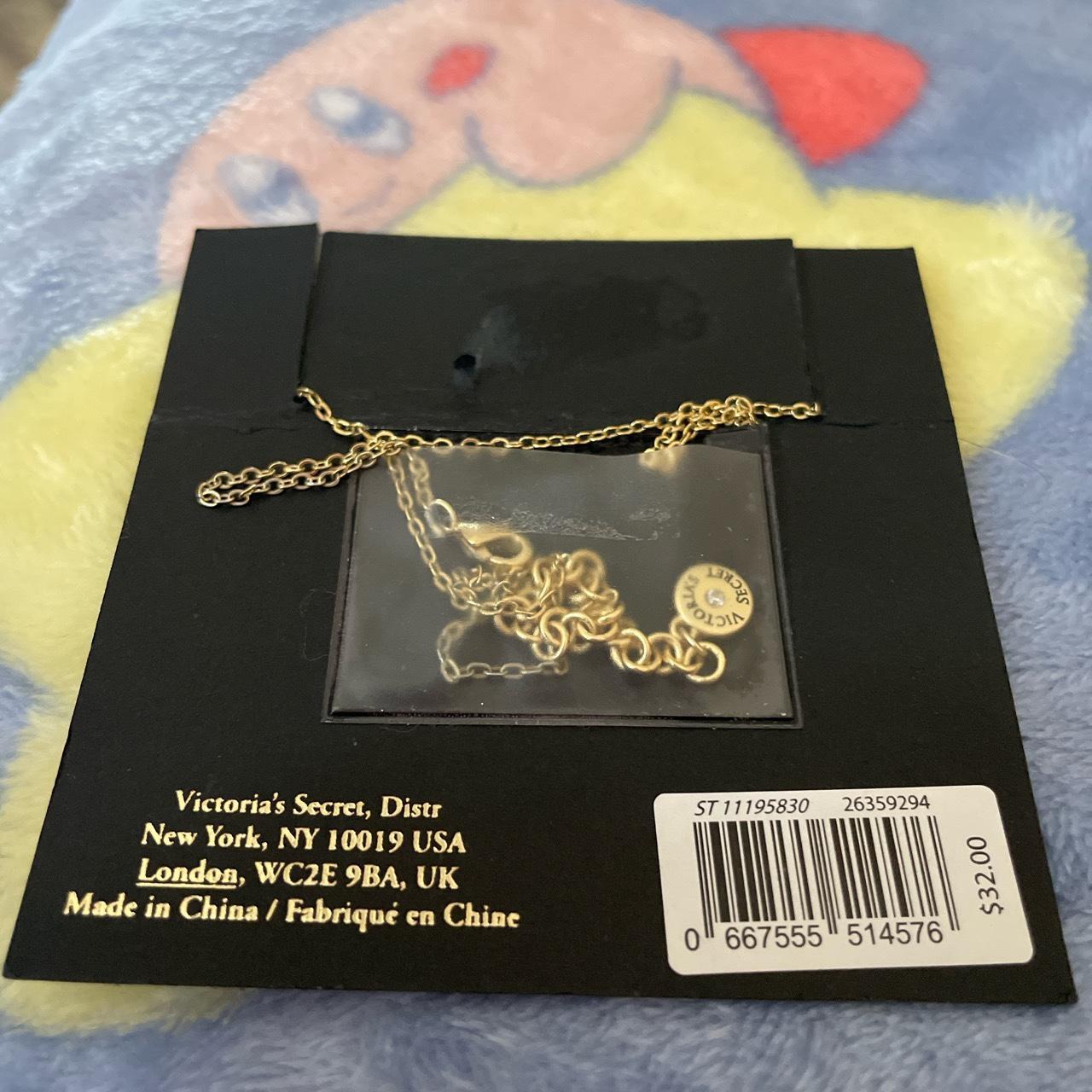 bombshell necklace victoria secret ~ in like new... - Depop