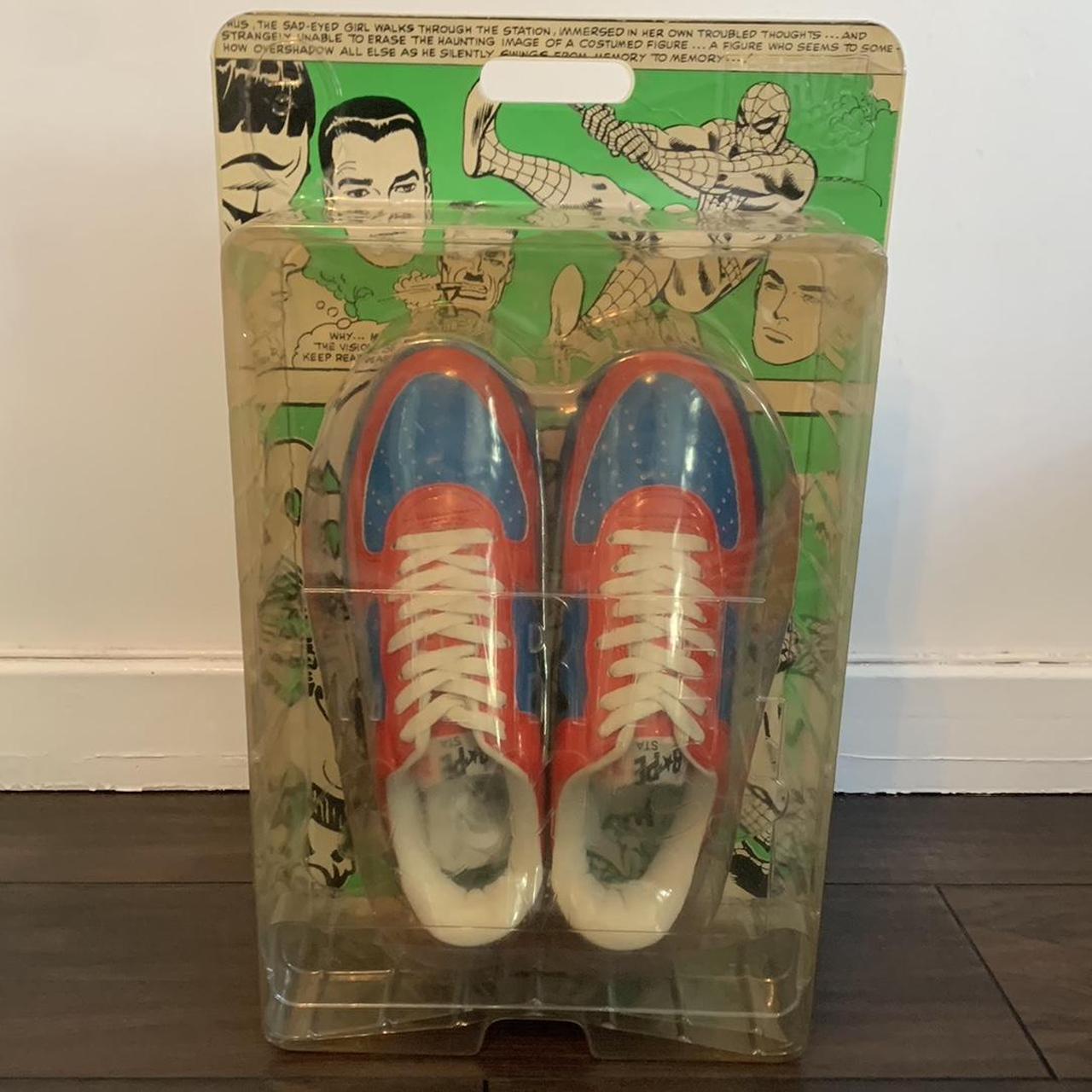 Bape x Marvel Spider-Man UK 9 1000% Authentic Brand... - Depop