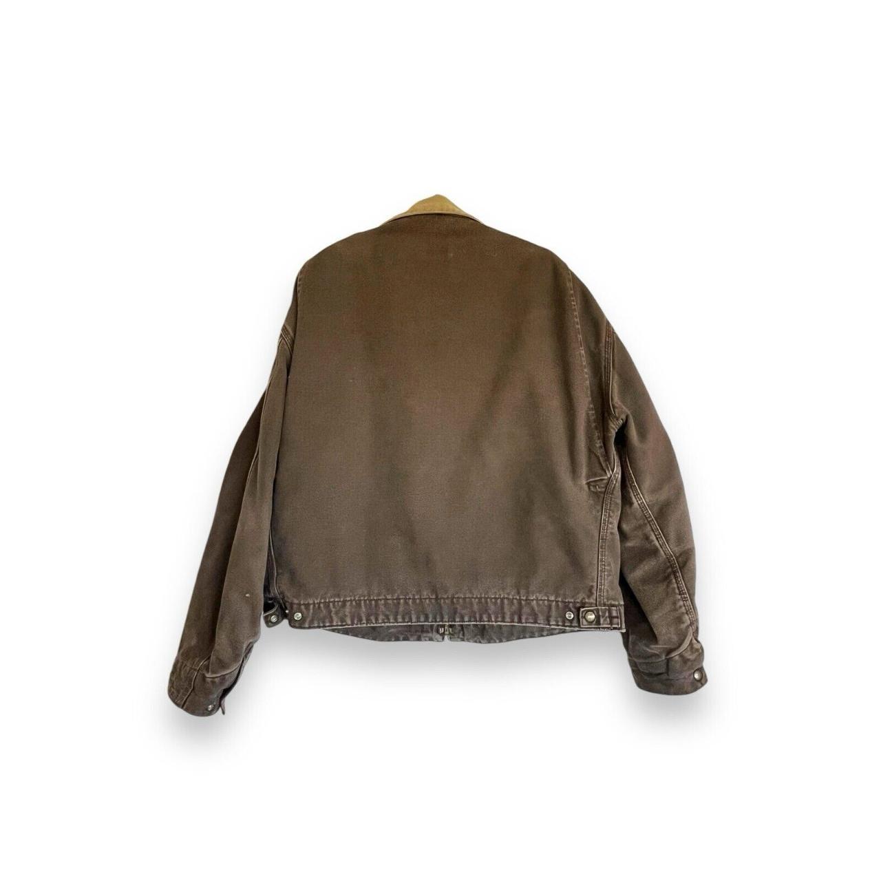 Carhartt Detroit J97 TMB Brown Quilted Burgundy... - Depop