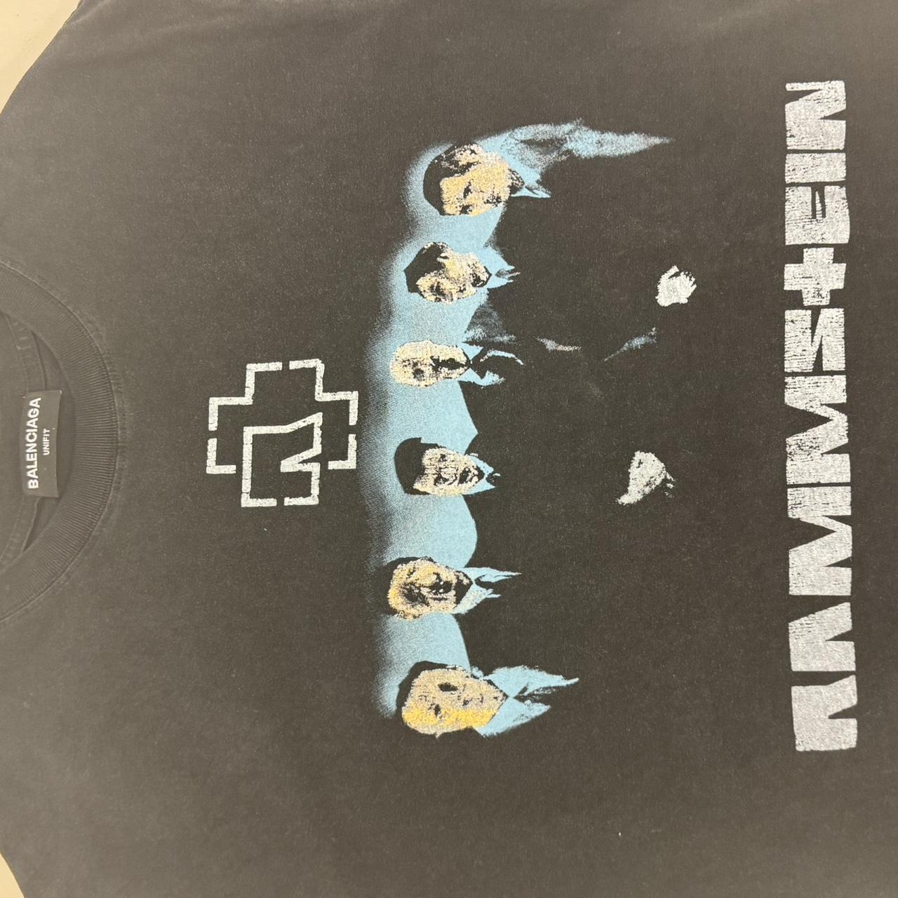 balenciaga rammstein tee shirt size large great... - Depop