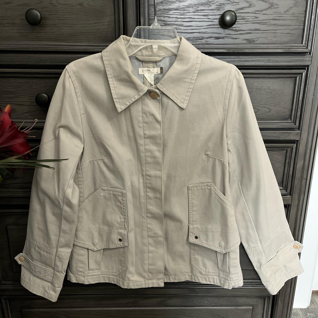 J.Crew Utility light Jackets Size S Measurement... - Depop