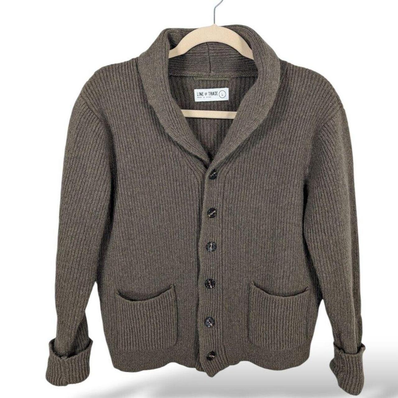 Line Of Trade Men's Cardigan Sweater L The Dockside... - Depop