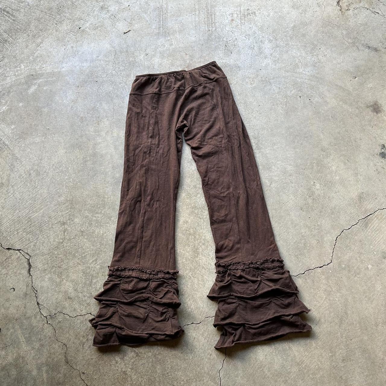 Flared Ruffle Pants -Comfortable fit made with... - Depop