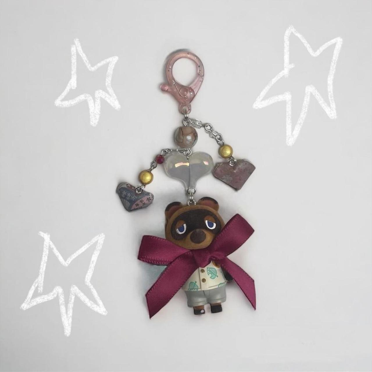 ~Tom Nook keychain~ Heart charm glows... - Depop