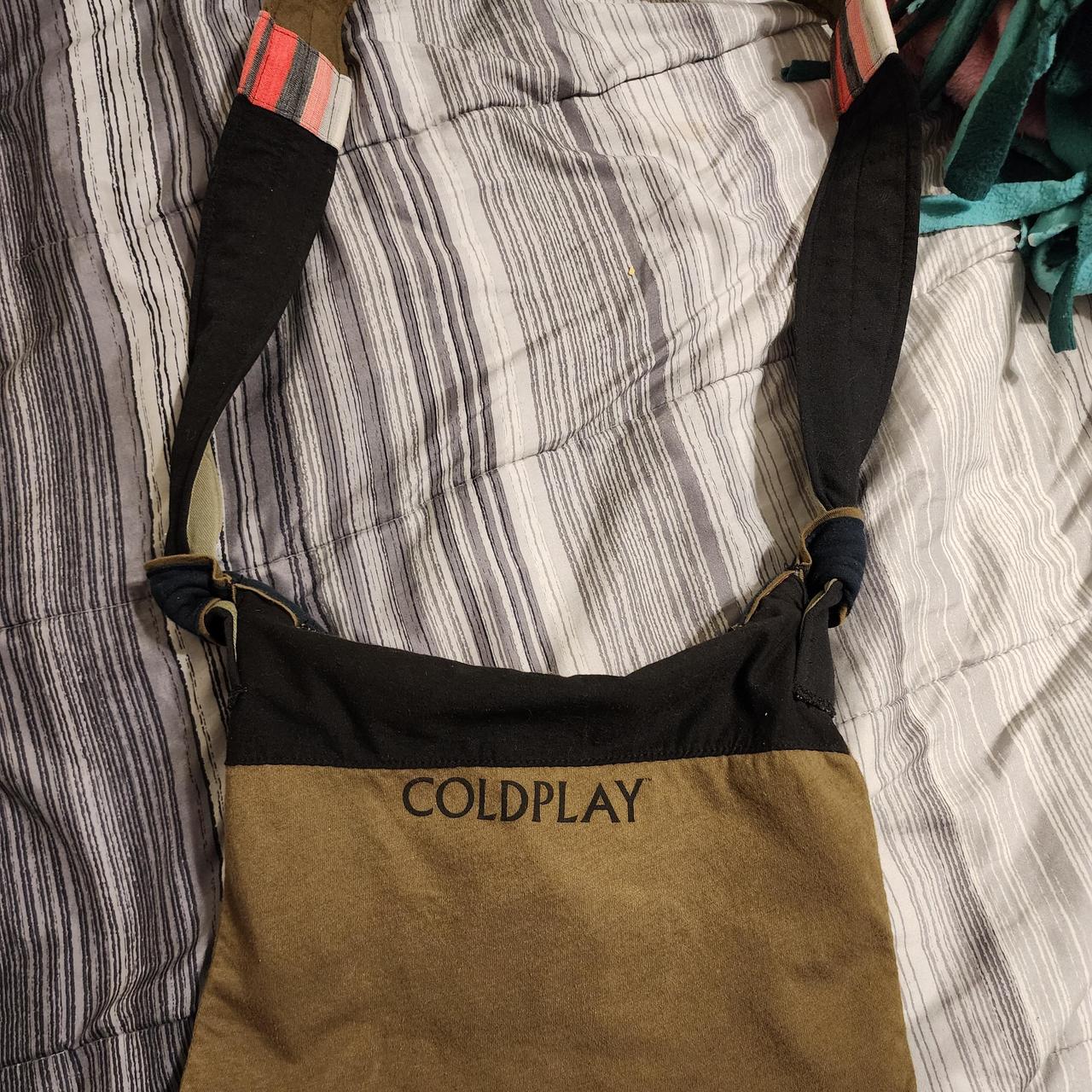 Women's Green and Red Coldplay Band Crossbody Purse.... - Depop