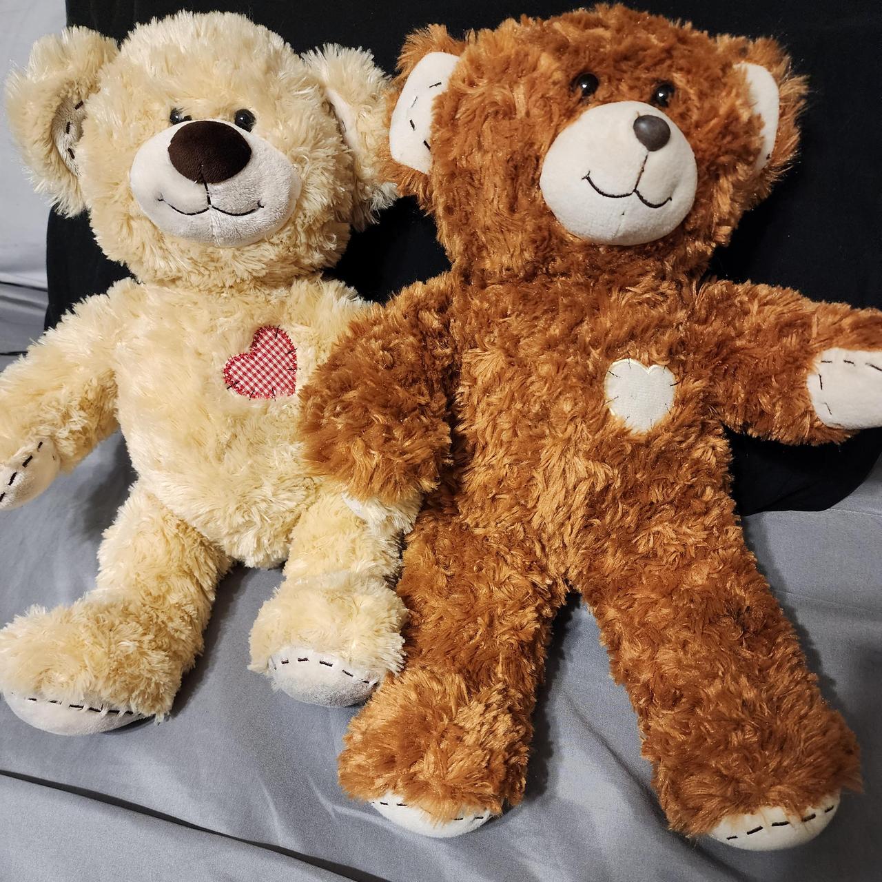 Two 16" Build A Bear Champ Bears with Patched... - Depop