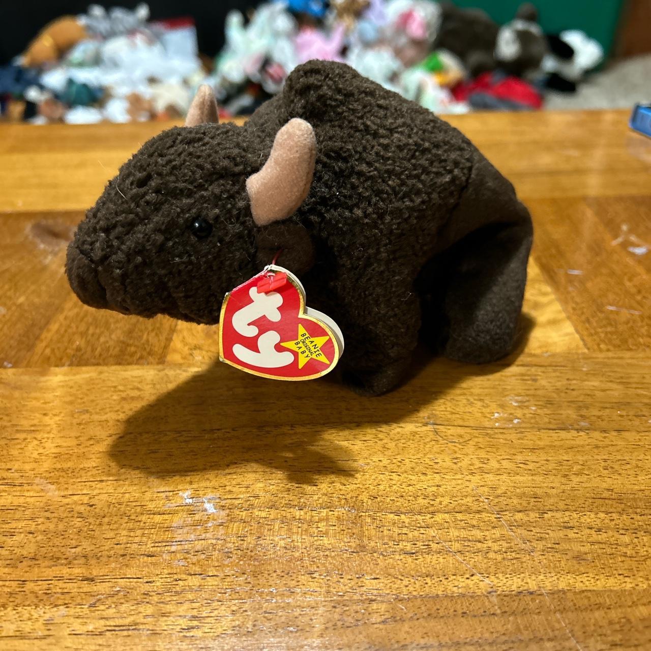 Vintage 1998 Roam the Bison Buffalo Ty Beanie Baby.... | Depop