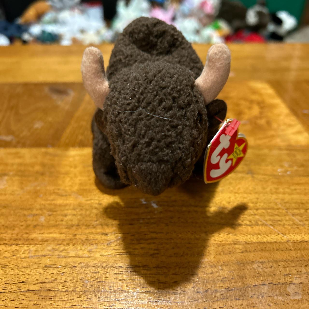 Vintage 1998 Roam the Bison Buffalo Ty Beanie Baby.... | Depop