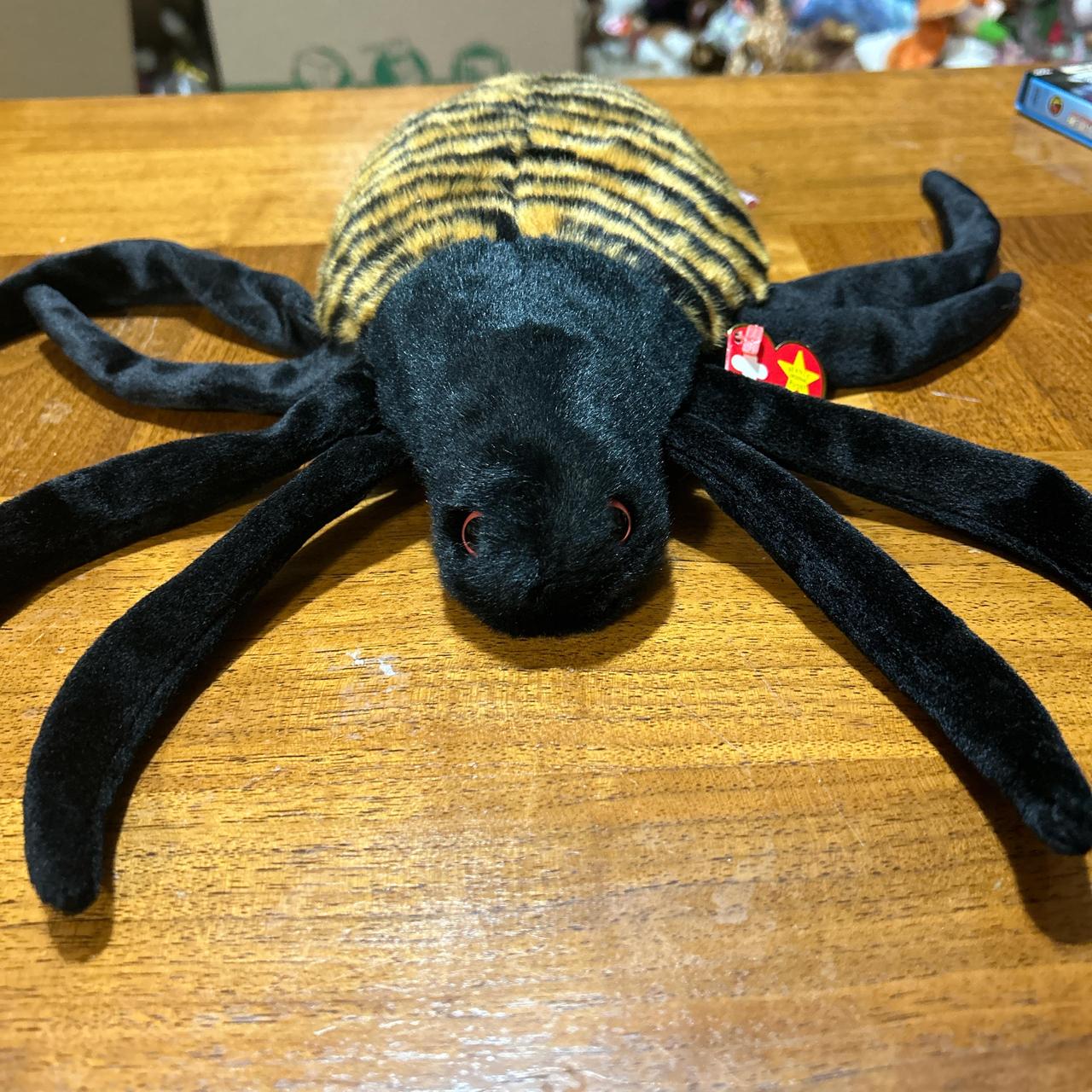 Vintage 1997 Spinner the Spider Ty Beanie Buddy.... - Depop