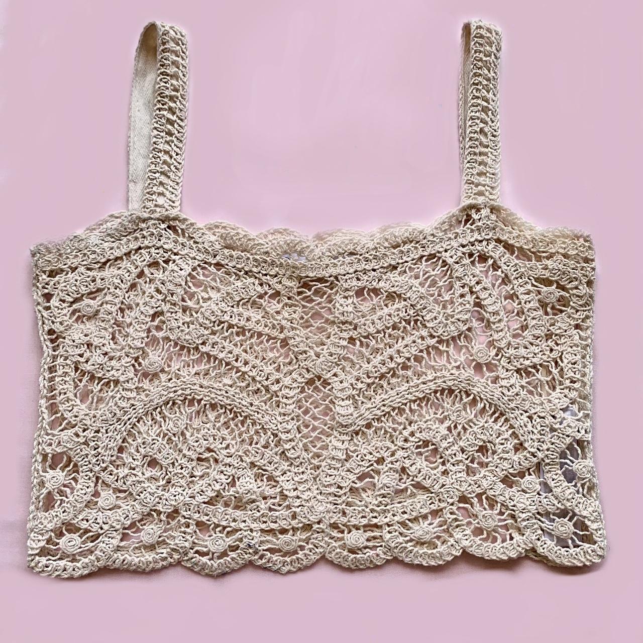 Perfect Boho crochet see through crop top for the... - Depop