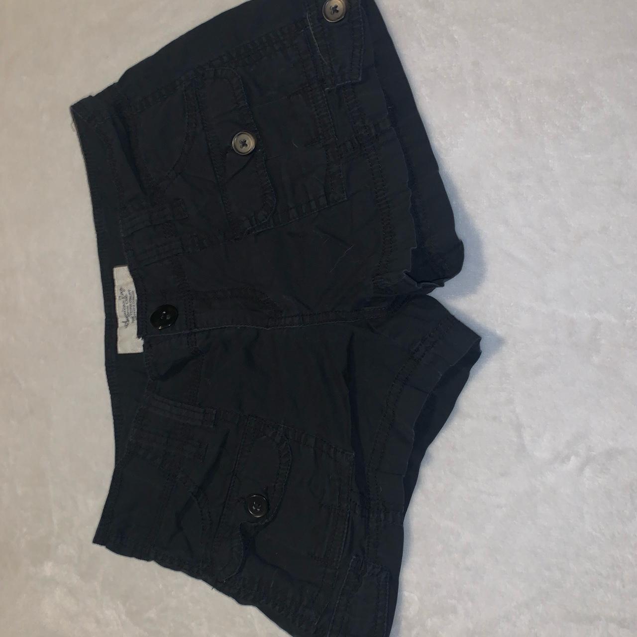 American rag black cargo shorts - Depop