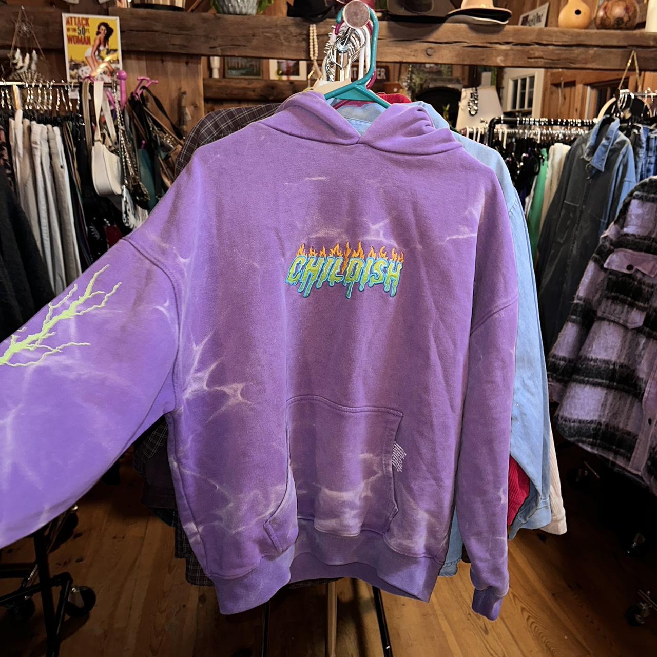 Childish RC Purple Robs Motors Oversized Hoodie Size... - Depop