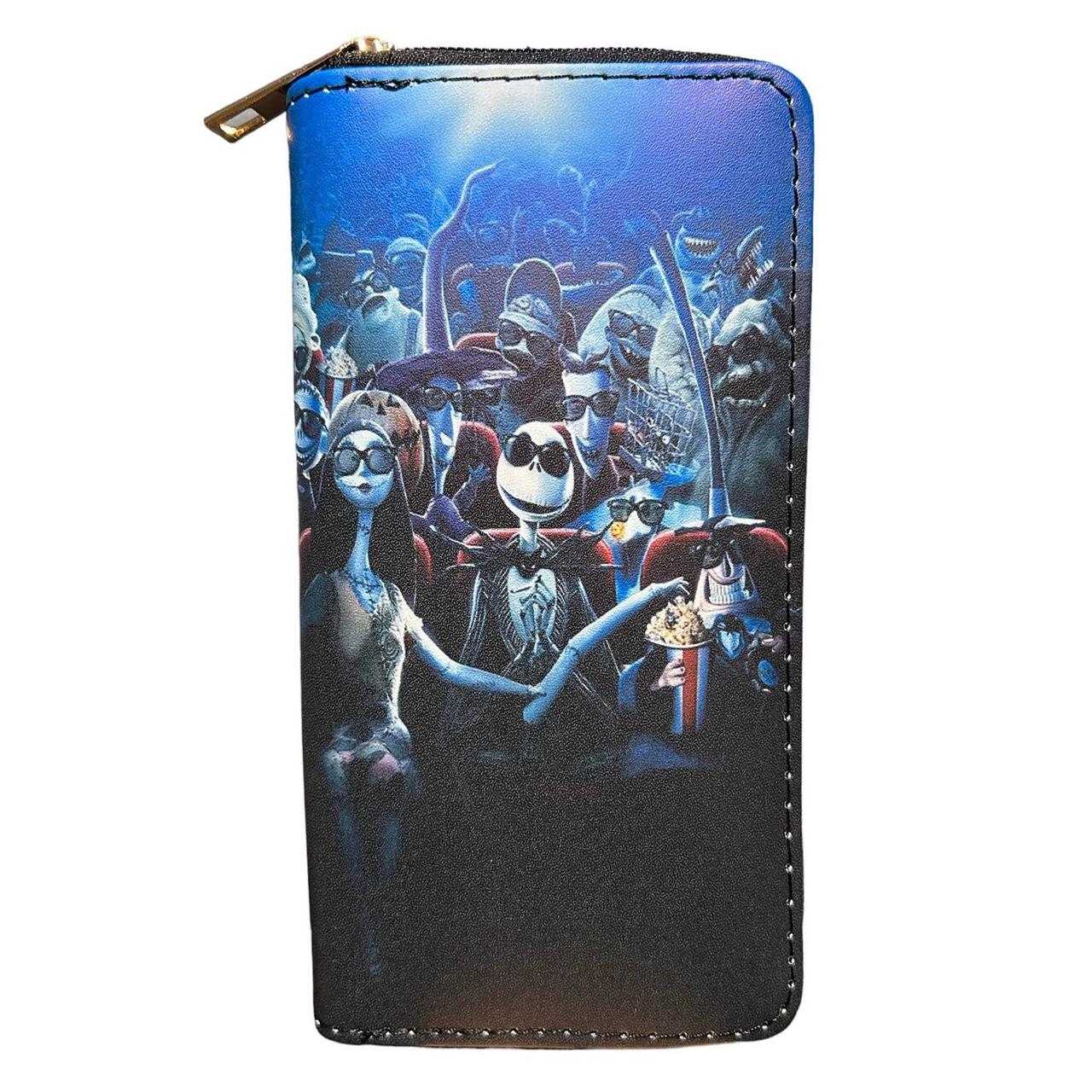 Nightmare Before Christmas Billfold Zippered Wallet... - Depop