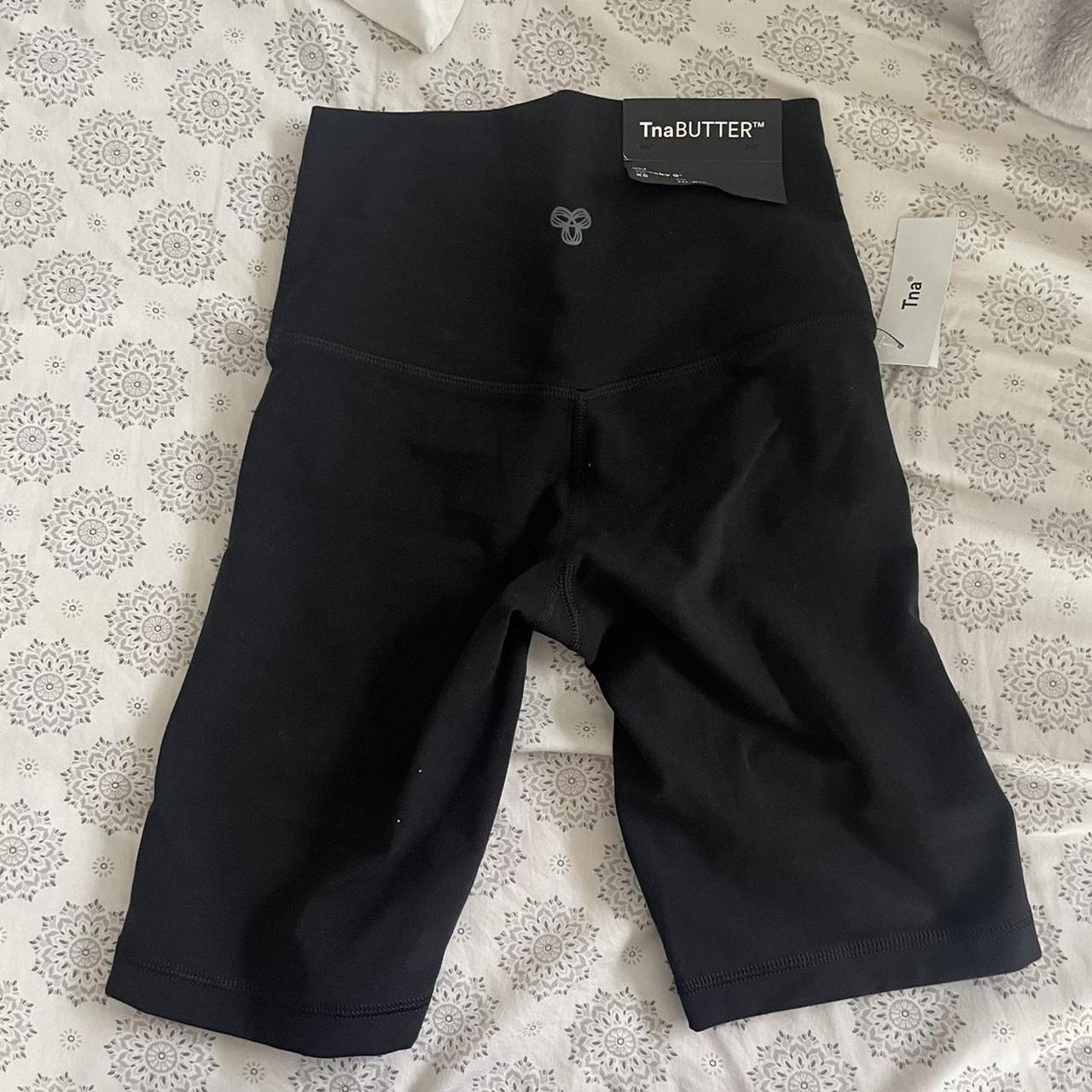Aritzia Black TNA Butter biker shorts Size XS. Can... - Depop Aritzia Black TNA Butter biker shorts Size XS. Can... - Depop