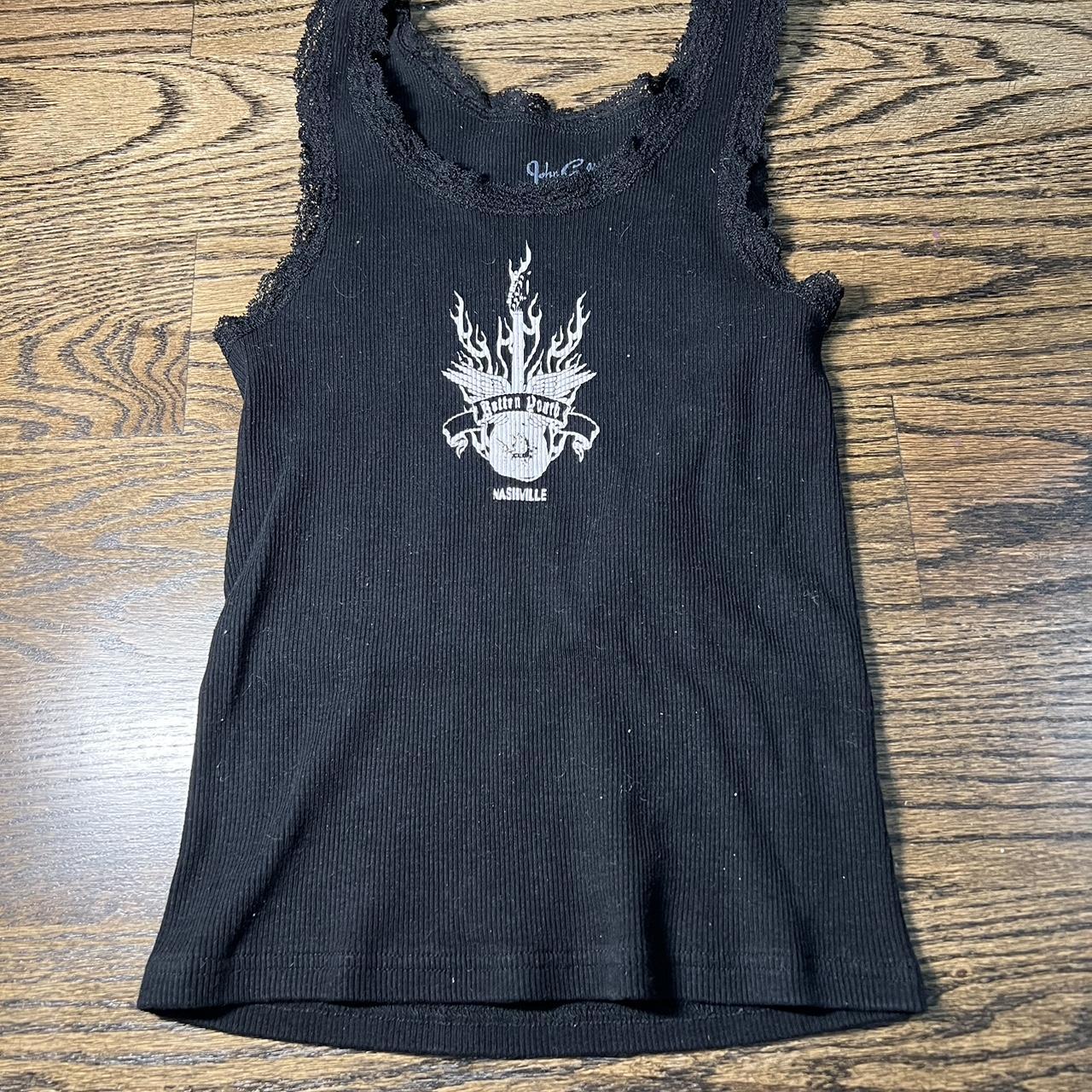 black brandy tank! - barely used - one size -... - Depop