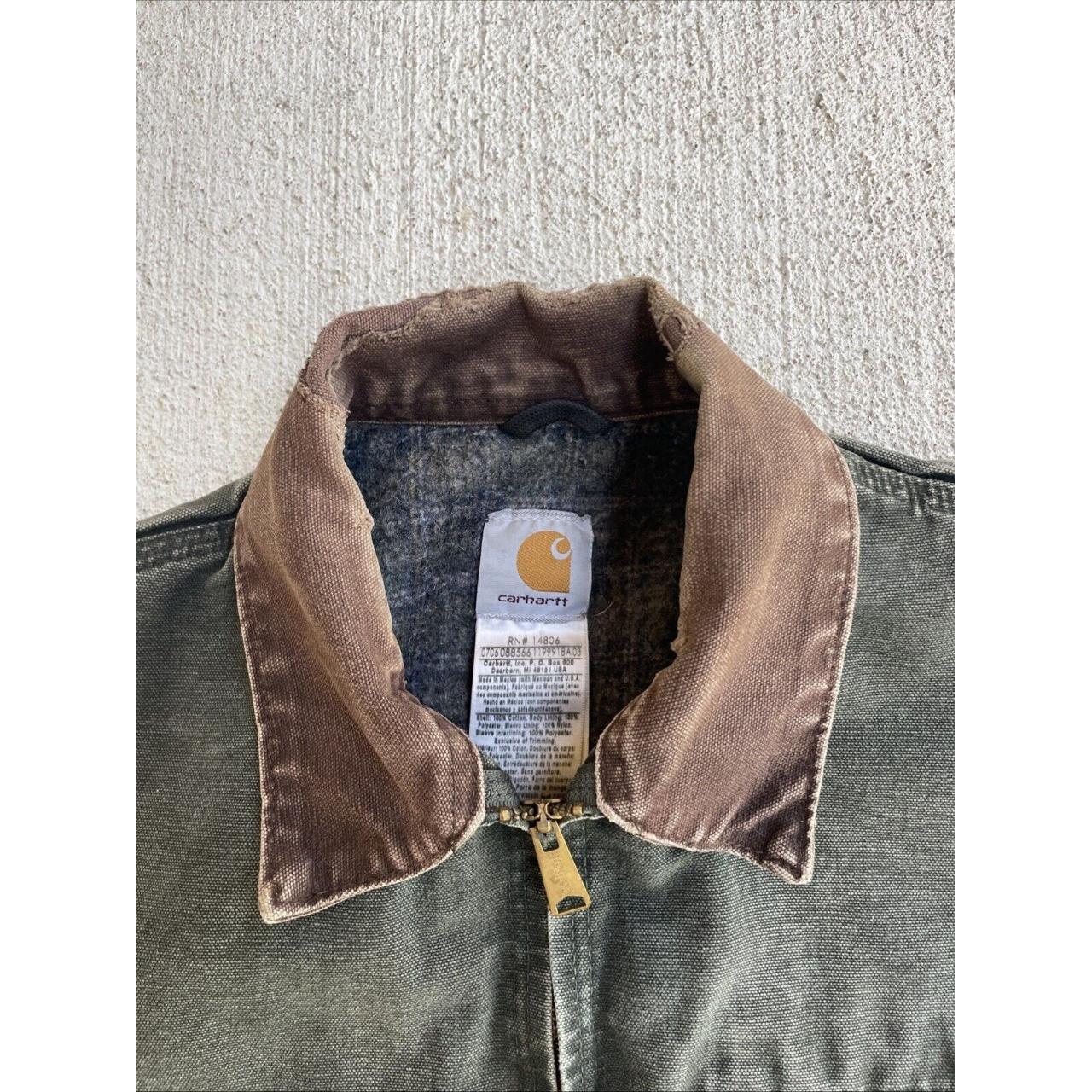 RARE Carhartt Detroit Jacket MEDIUM J97 Moss Green... - Depop
