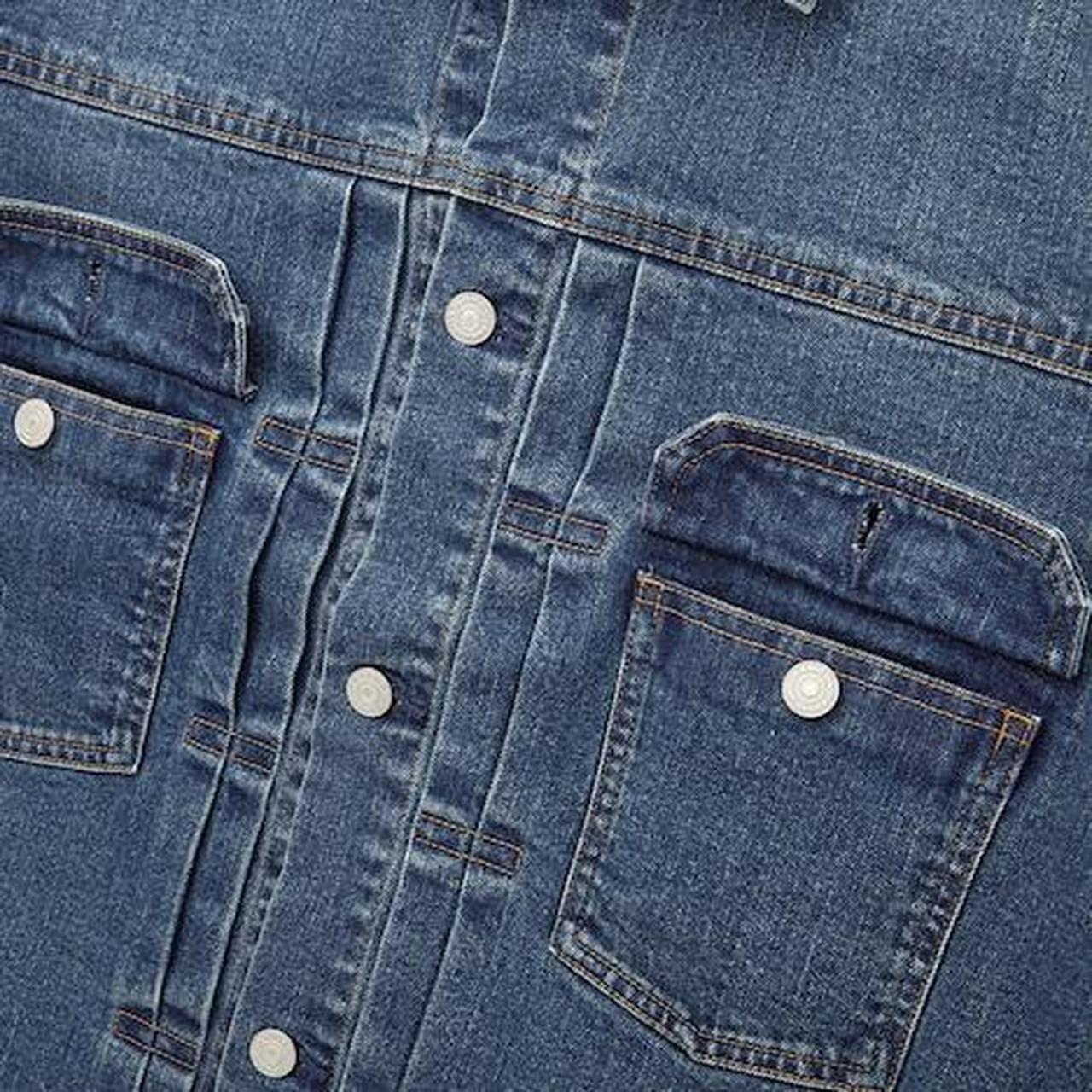 UNIQLO Dark Blue Denim Jacket S Size S, mens denim... | Depop