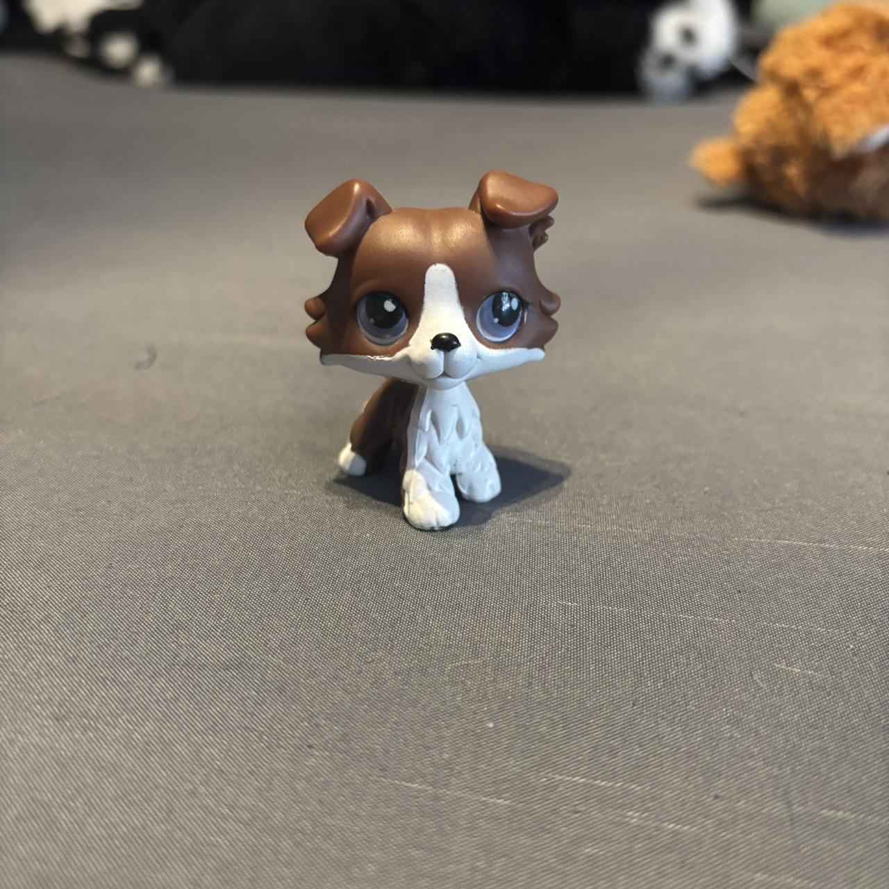 Littlest Pet Shop no number brown puzzle collie grey... | Depop