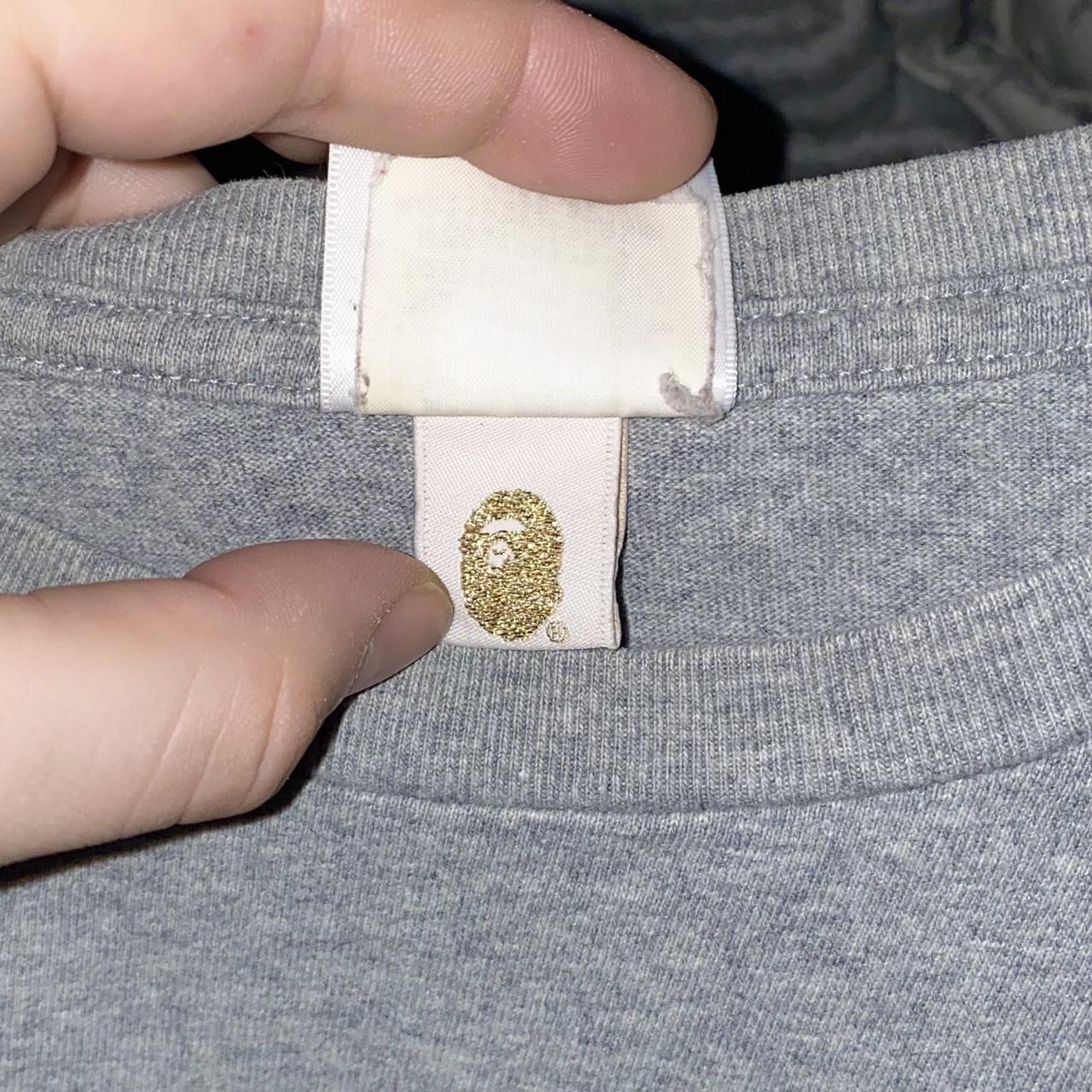 A Bathing Ape - BAPE gray & blue classic camo ape... - Depop