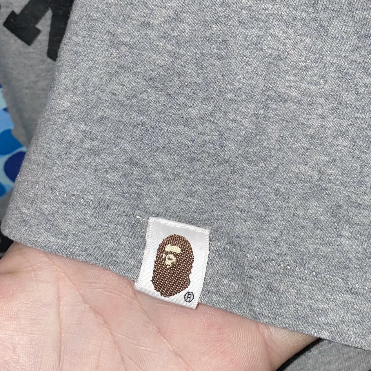 A Bathing Ape - BAPE gray & blue classic camo ape... - Depop