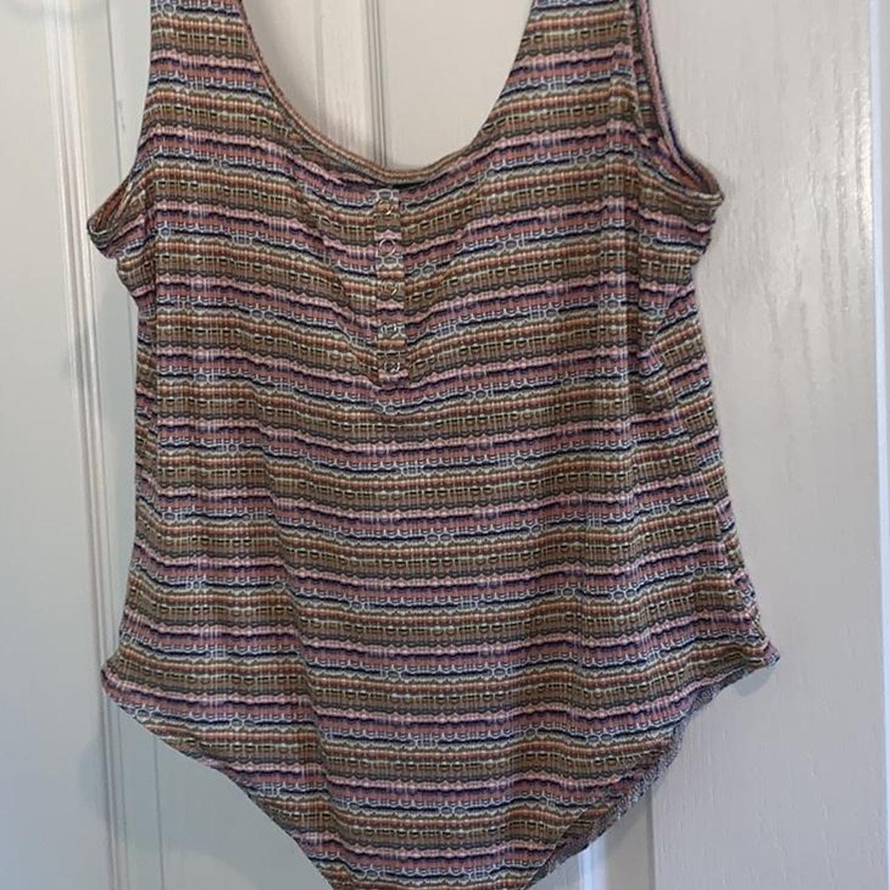 Colorful Bodysuit. Size large, Wild Fable, new... - Depop
