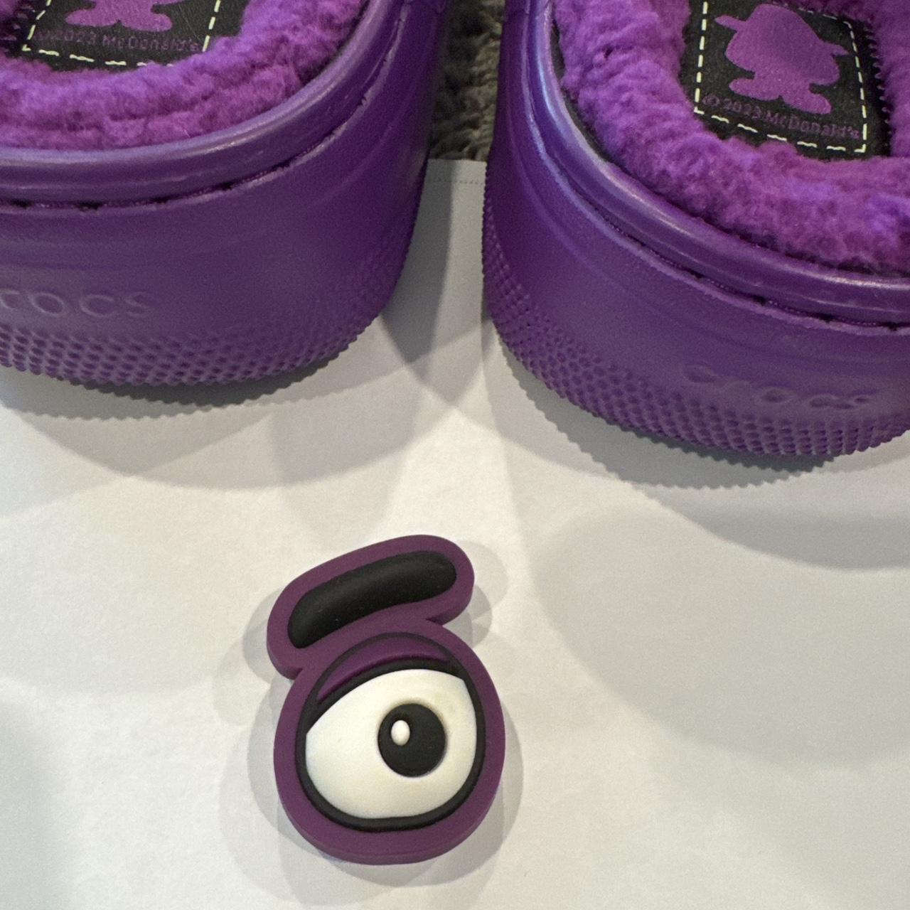 Grimace Crocs Eye Jibbitz, shoes not included. - Depop