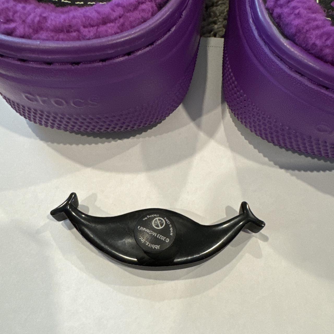 Grimace Crocs Smile Jibbitz, shoes not included. - Depop