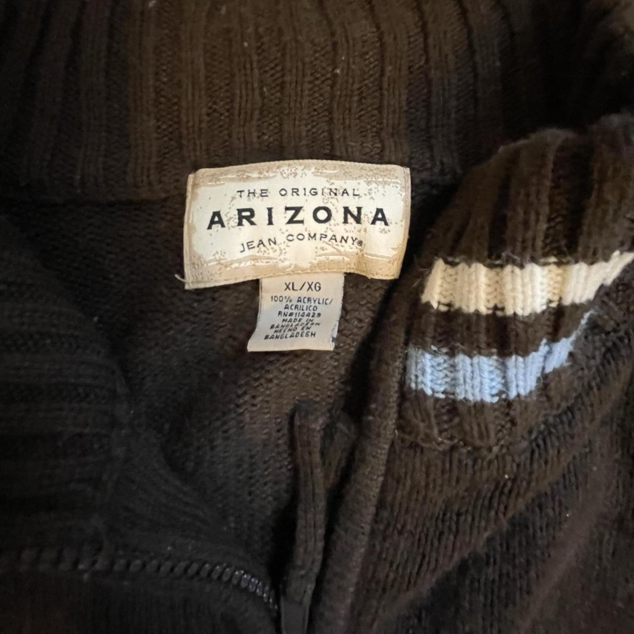 Vintage ARIZONA zip up sweater, unisex - Depop