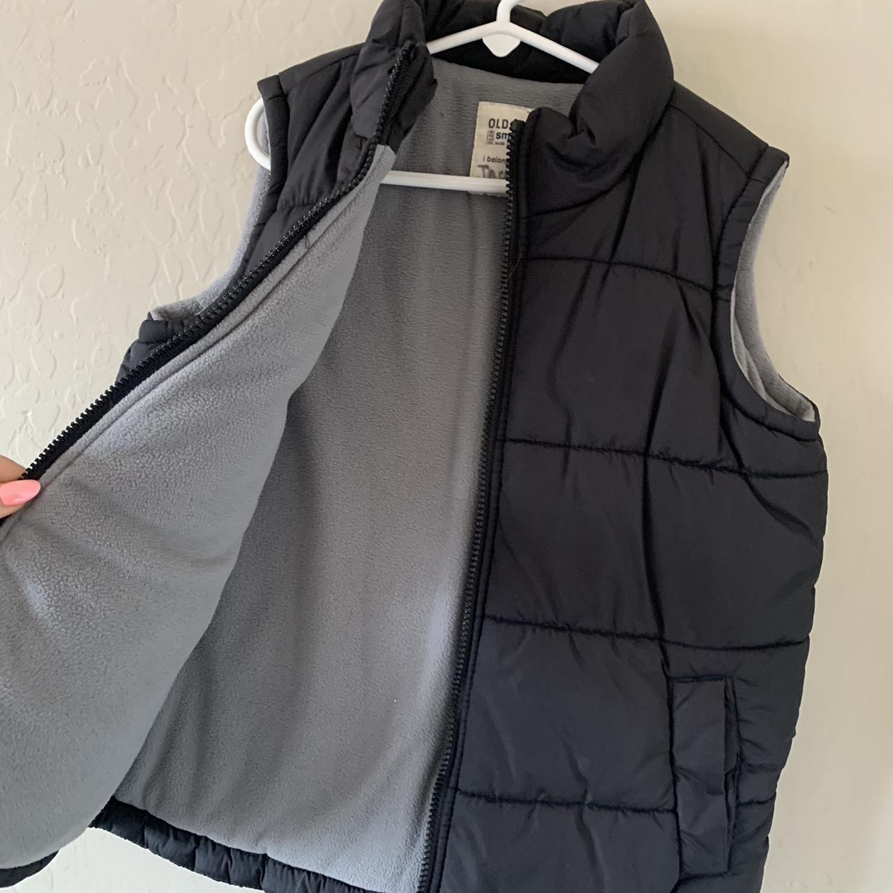 Old navy puffer vest with fleece inside, super cute... - Depop