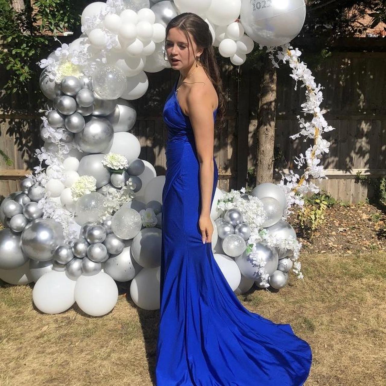 royal blue prom dress , only been worn once bought... - Depop