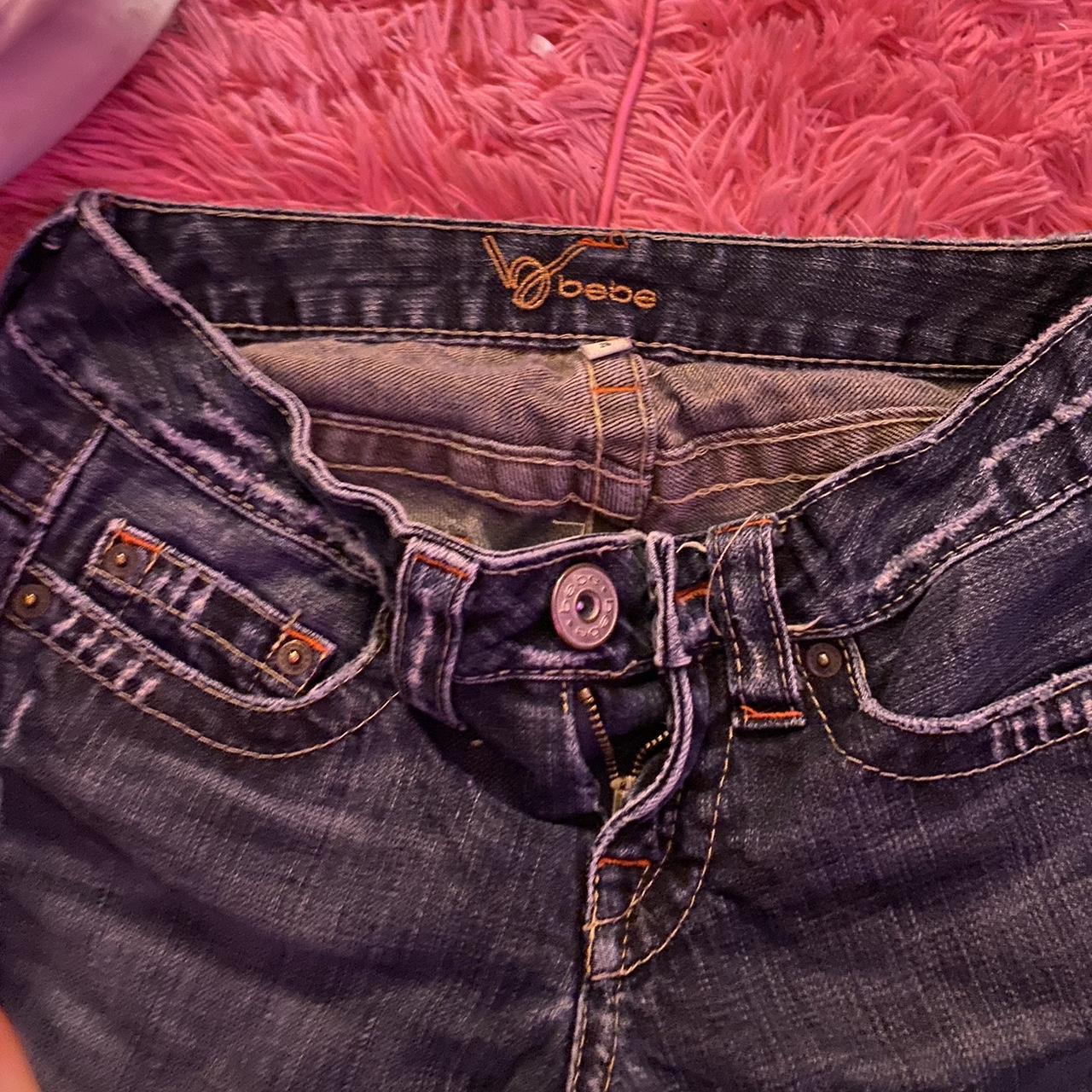 bebe jeans ⭐️ most of the rhinestones are missing one... - Depop