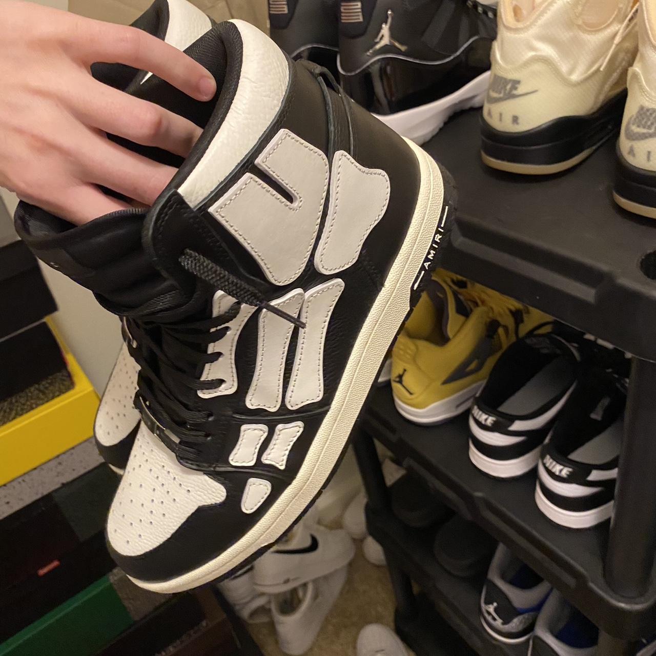 AMIRI BONES HITOP WITH BOX EXTRA LACES - Depop