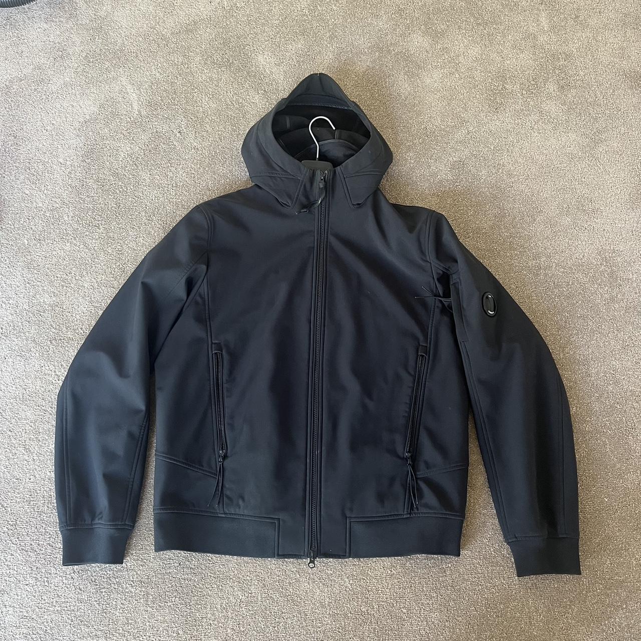CP COMPANY SHELL JACKET SIZE 54 L/XL BLACK GOOD... - Depop