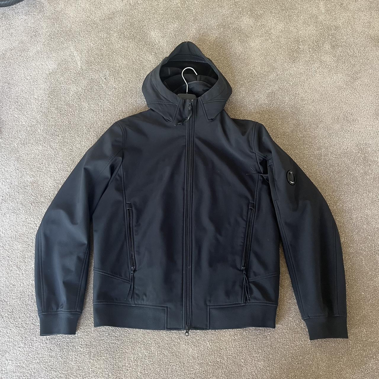 CP COMPANY SHELL JACKET SIZE 54 L/XL BLACK GOOD... - Depop