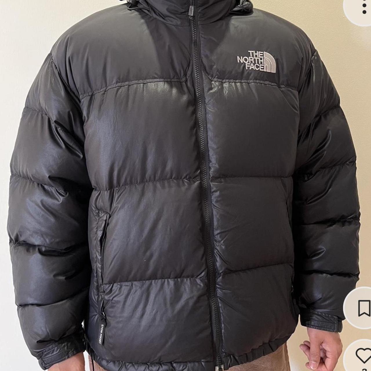 The North Face puffer jacket Black colour Size XL... - Depop