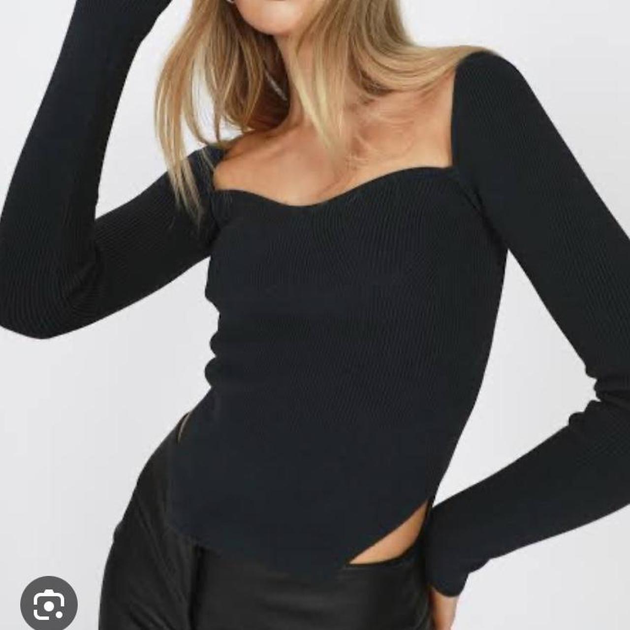 Glassons 'Sweetheart Split Side Long Sleeve Knit... - Depop