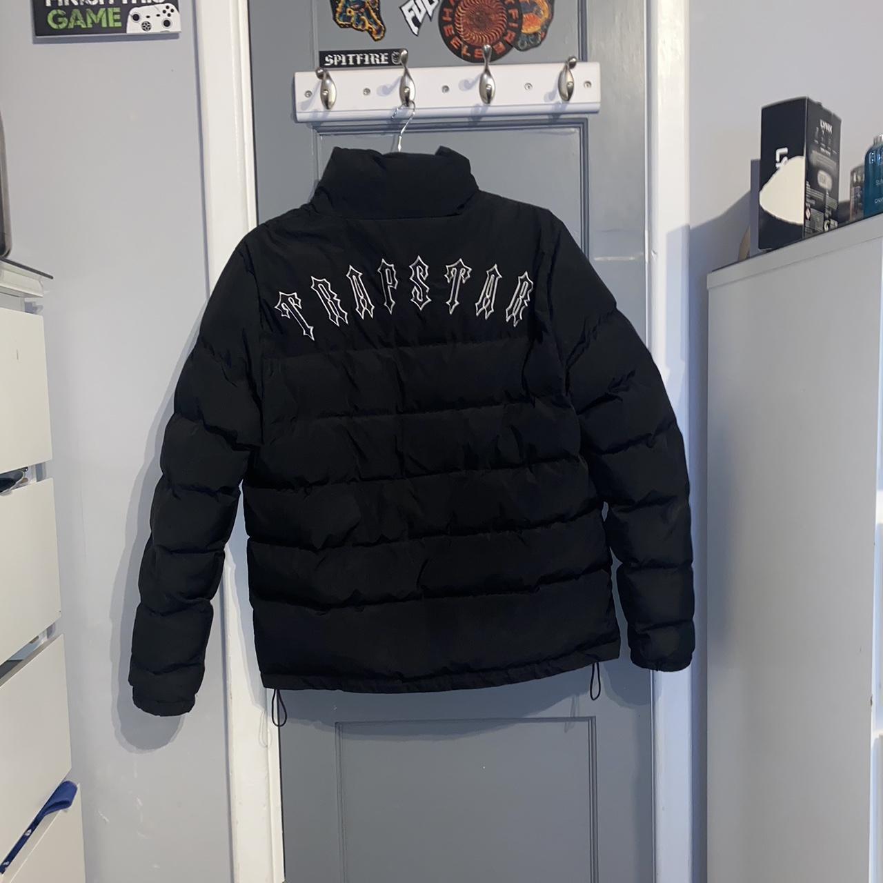 Trapstar Men's Black and White Coat | Depop