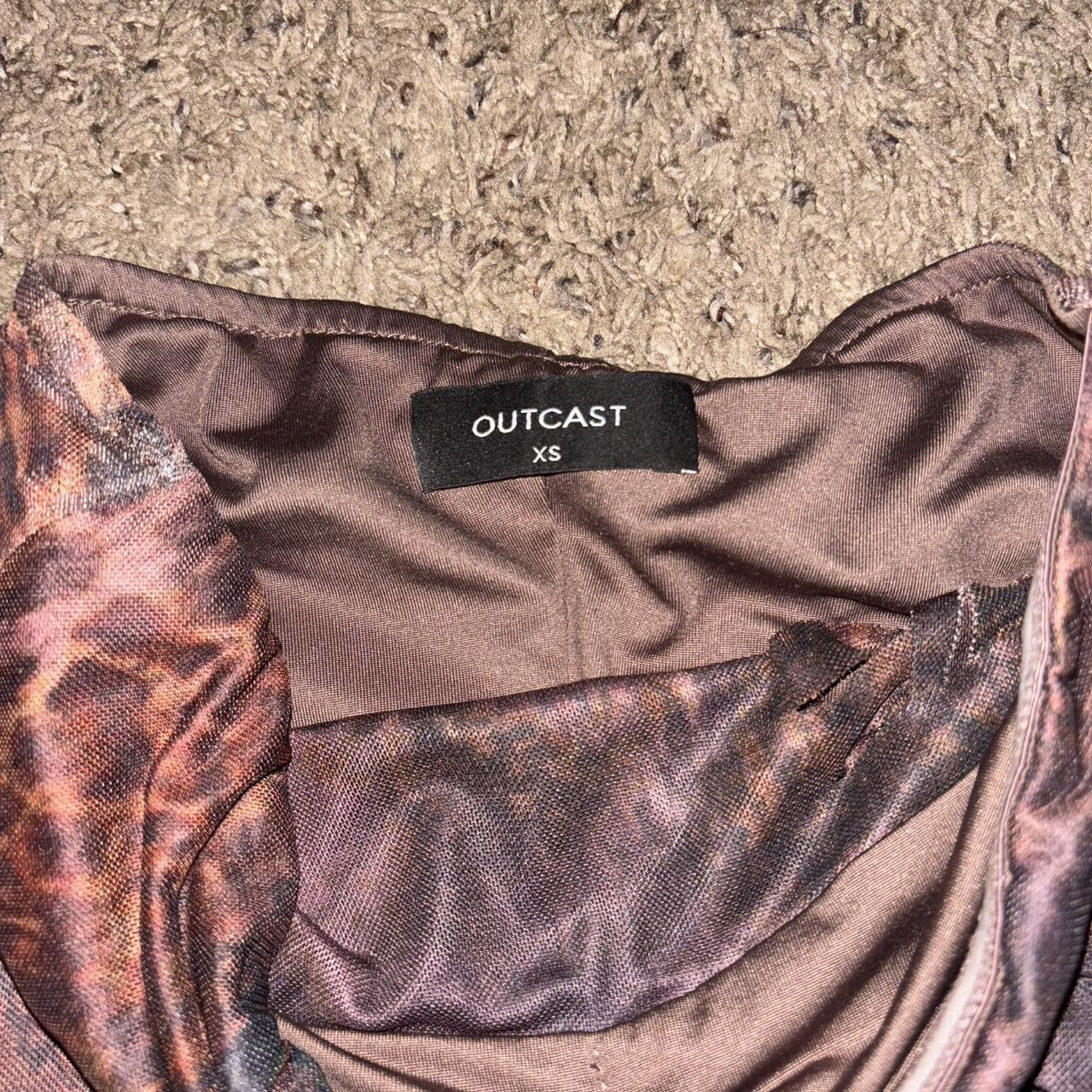 Pink and brown Outcast dress #partydress size xs... | Depop