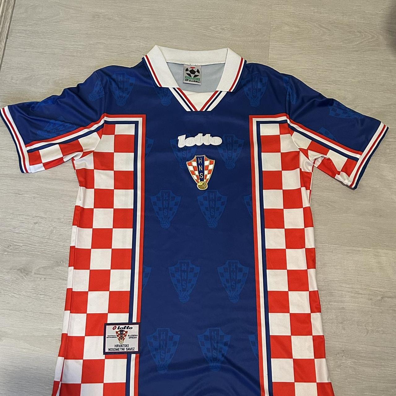 Croatia 1998 Away Kit Size L, worn few times, no marks - Depop