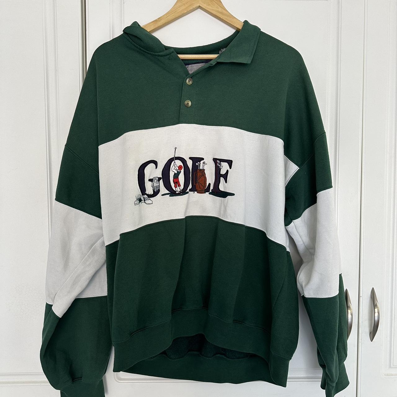 VINTAGE 90s ‘Golf’ CREWNECK WITH COLLAR‼️ 🚨Missing... - Depop