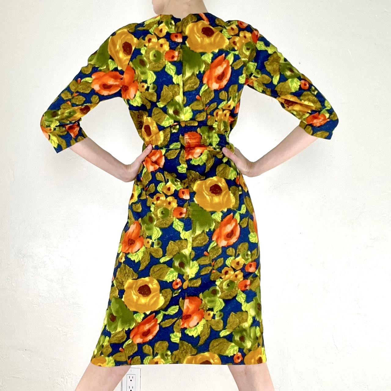 💙💚🧡 VINTAGE 60s floral dress 💙💚🧡 This GORGEOUS... - Depop
