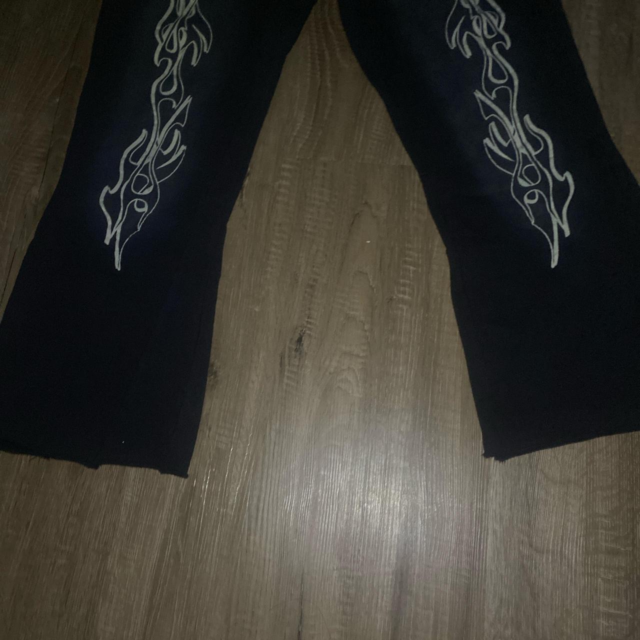 Authenticated black Hell Star flare sweats size... | Depop