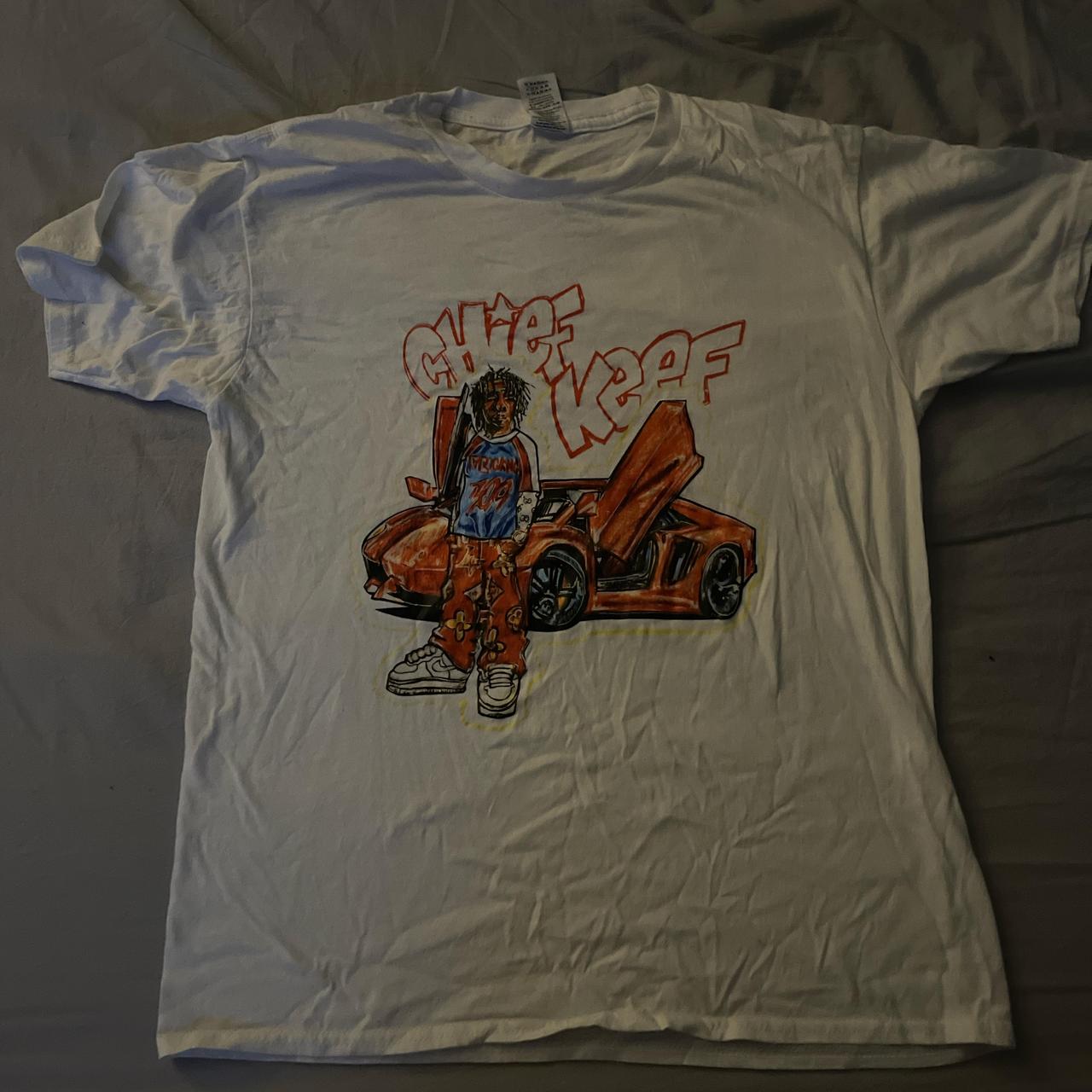 RARE handmade custom chief keef graphic tee, no... - Depop