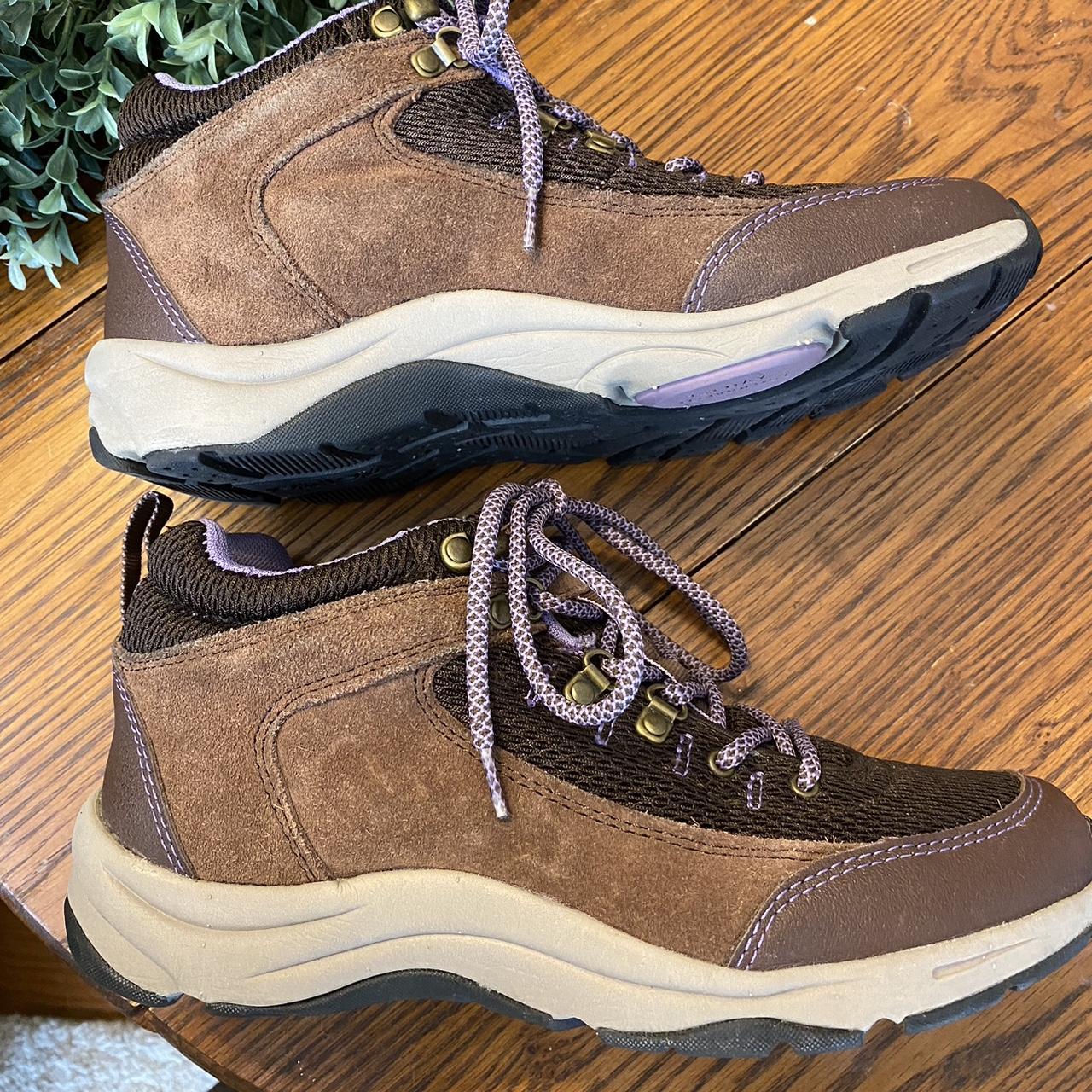 Vionic Women's Brown and Purple Boots | Depop