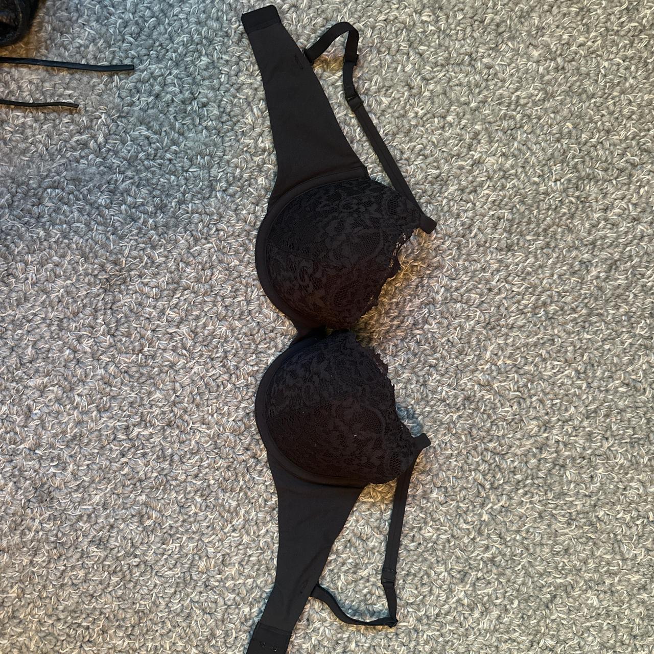 32D skims black lace push up bra never been worn - Depop